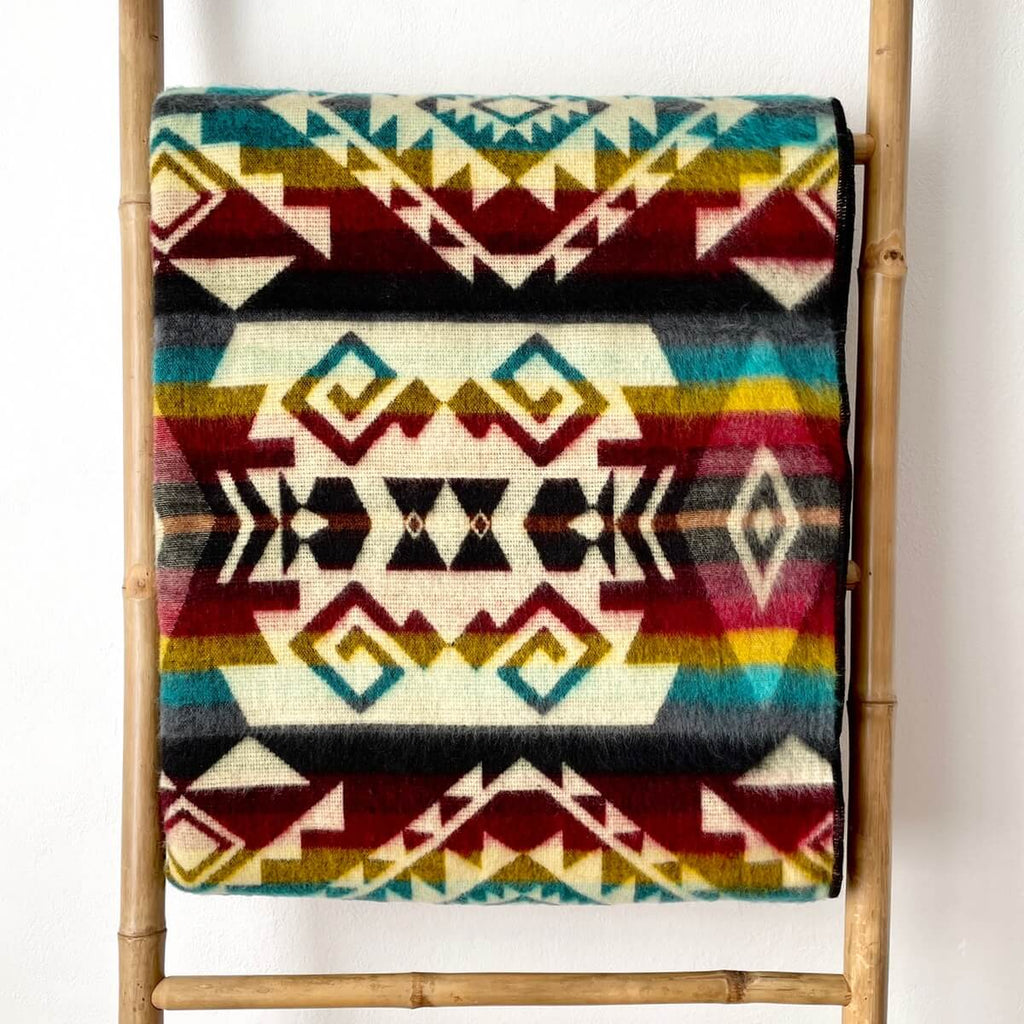 Patura reversibila din lana de alpaca Chimborazo, Multi - Mango+Bloom