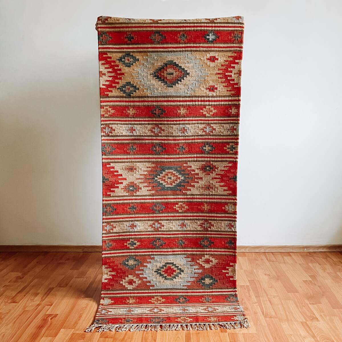 Covor traversă cu țesătură plată Kilim Kashi - Mango+Bloom